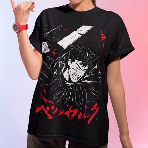 Gildan | Shirts | Berserk Tshirt Manga Strip Guts Berserker Armour ...